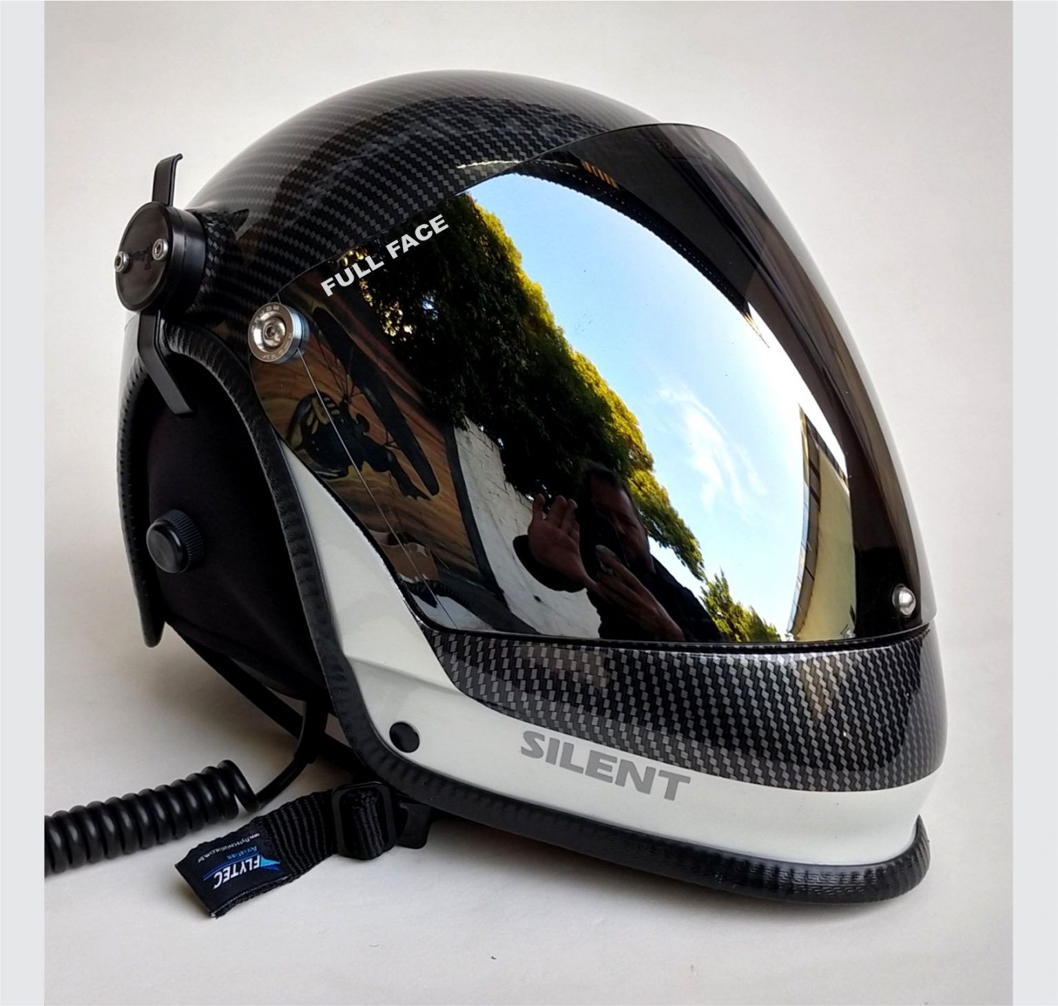 CAPACETE SILENT FUL FACE COLORS COM SUPORTE AURICULAR PADRÃO FLYTEC ...